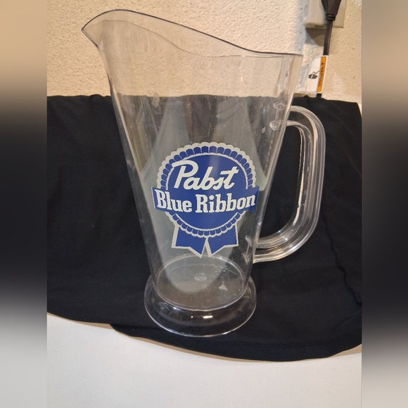 Dining | Pabst Blue Ribbon Pbr Plastic Clear Pitcher | Poshmark